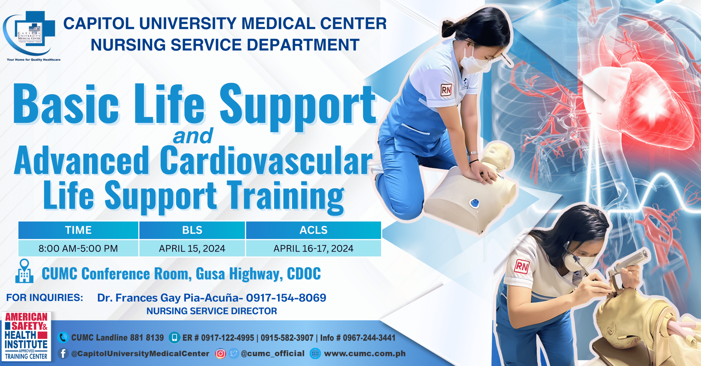 BLS and ACLS Training - CUMC