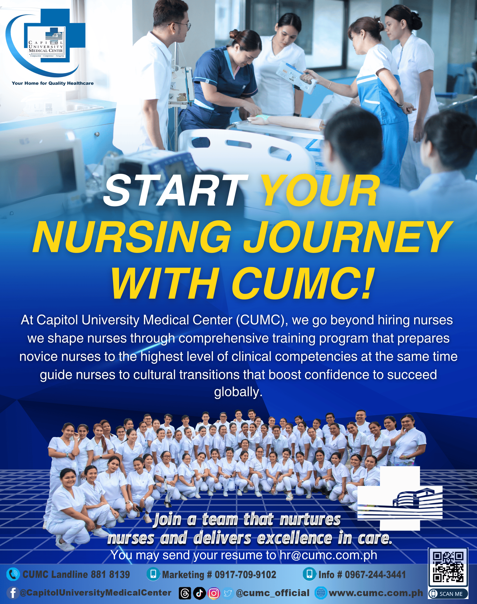 START YOUR NURSING JOURNEY WITH CUMC! - CUMC