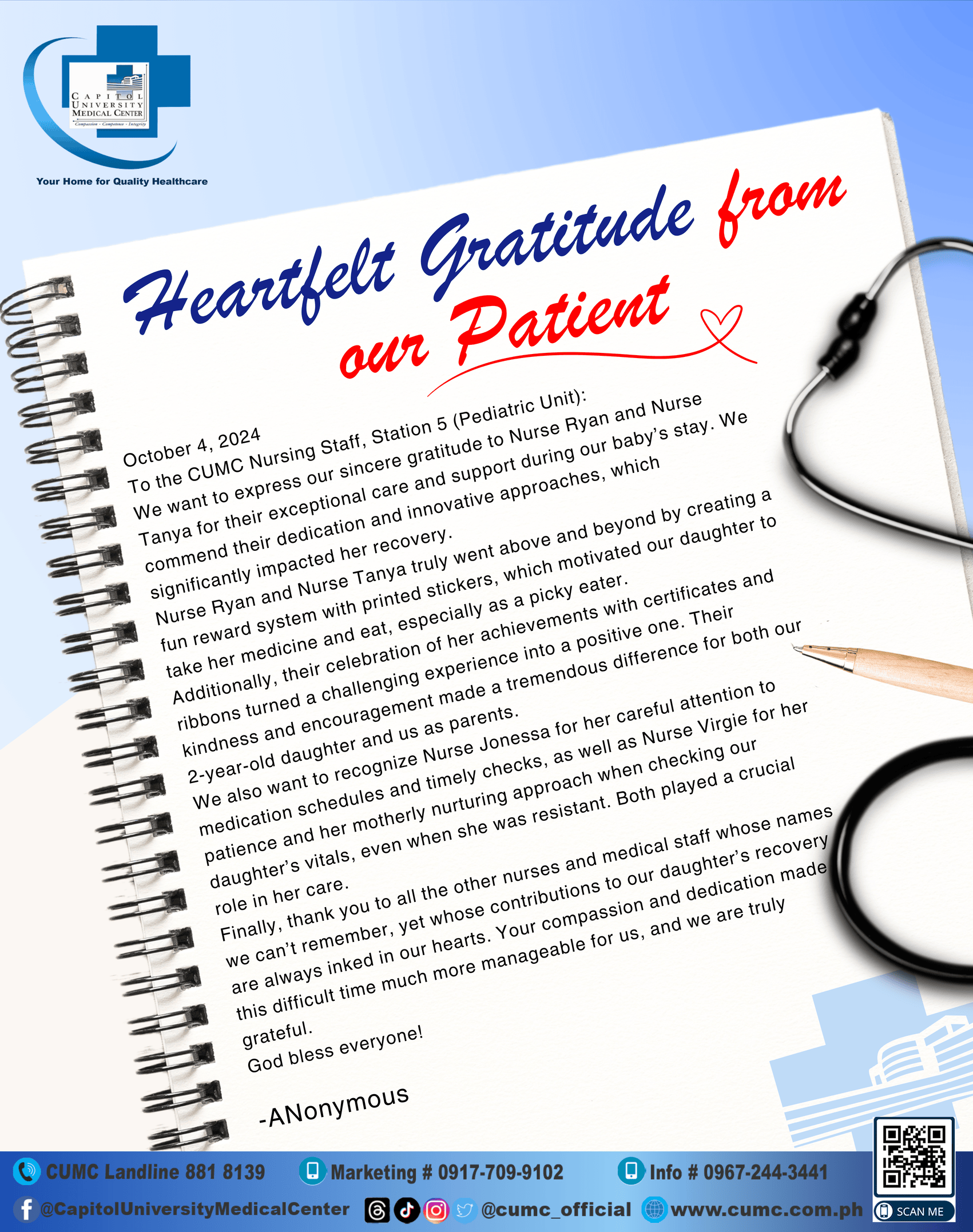 Patient Testimonial - CUMC